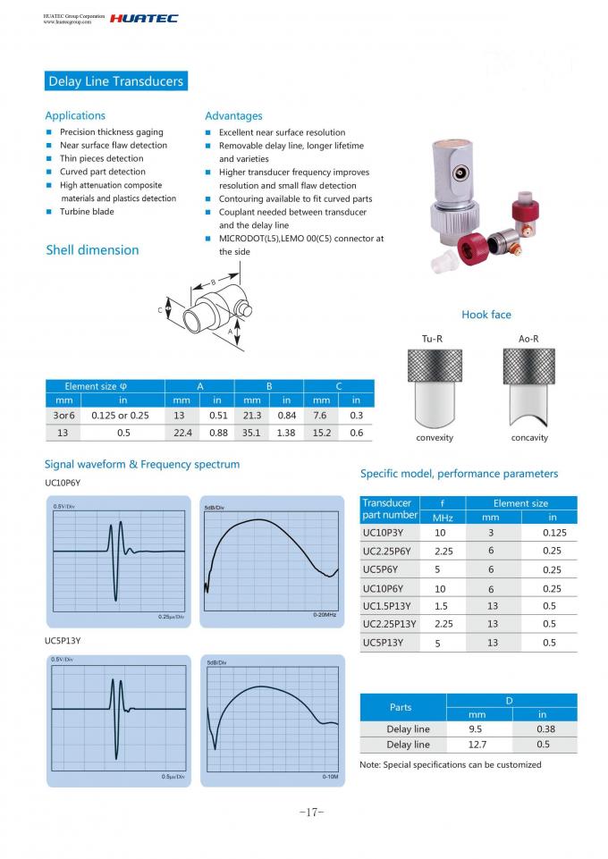 Dual Element Phased Array Probes For Ultrasonic Inspection Equipment ISO CE