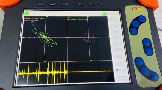 Signal calibration Dual frequency eddy current flaw detector