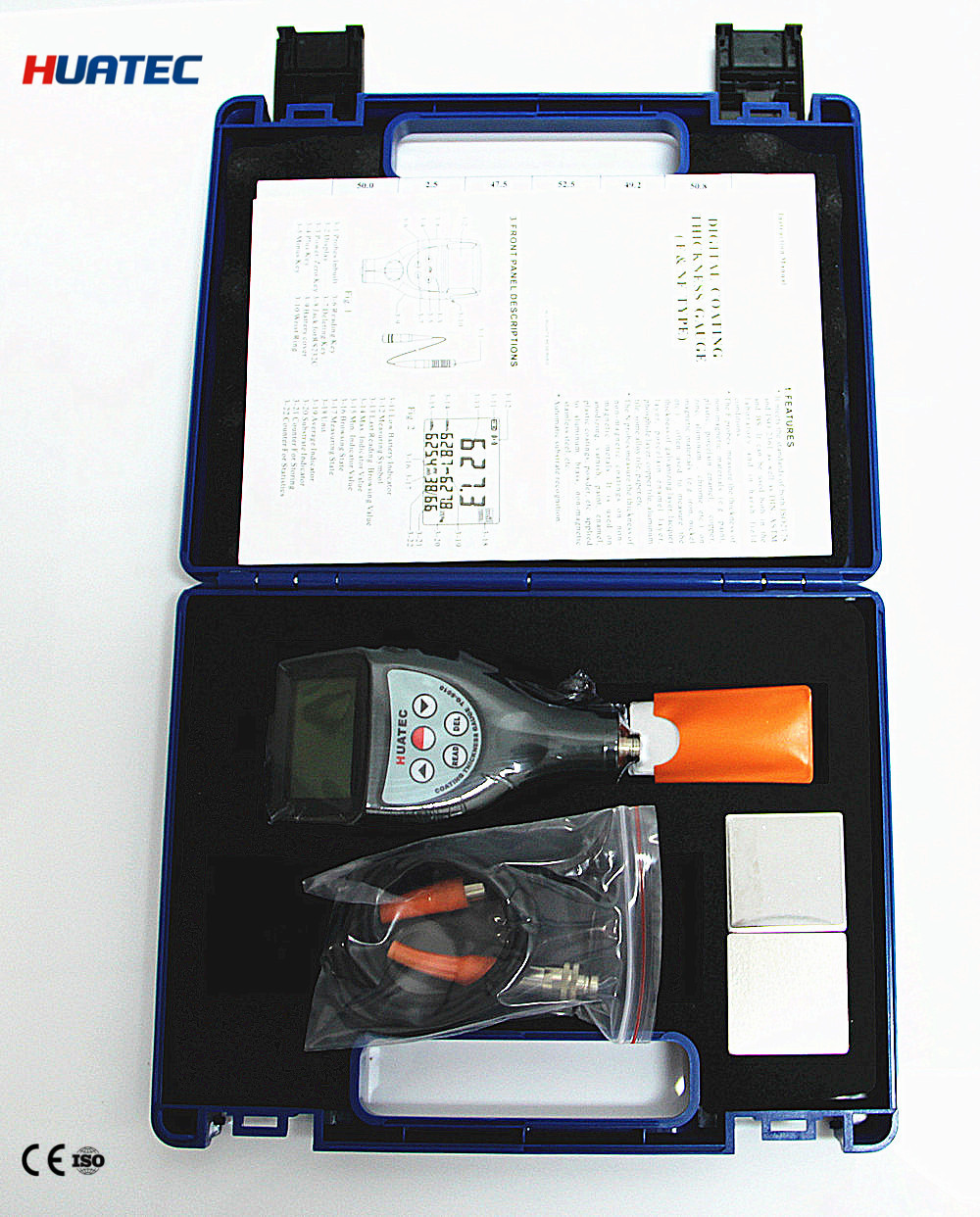 4 Digits LCD digital Paint Thickness Gauge TG-8010 For Coating ...