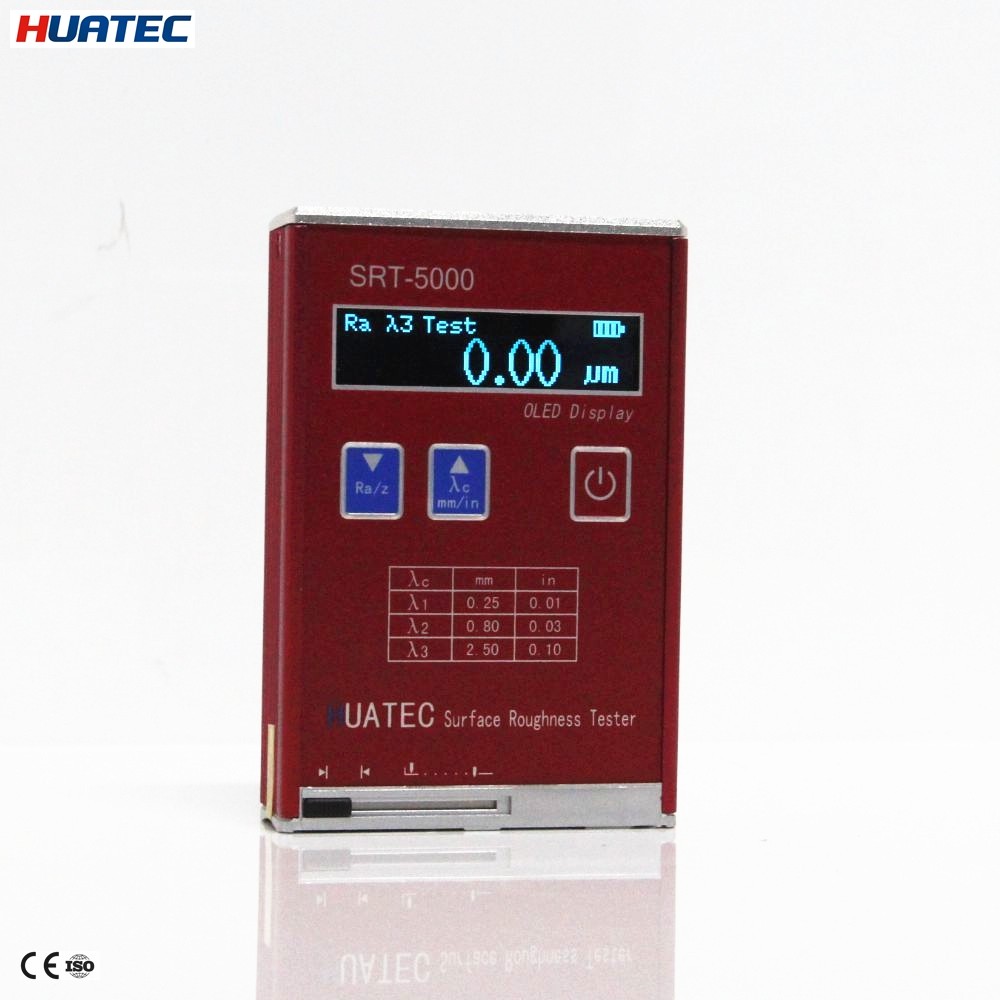 Ra, Rz, Rq, Rt Surface Roughness Tester SRT-5000 With lithium ion ...