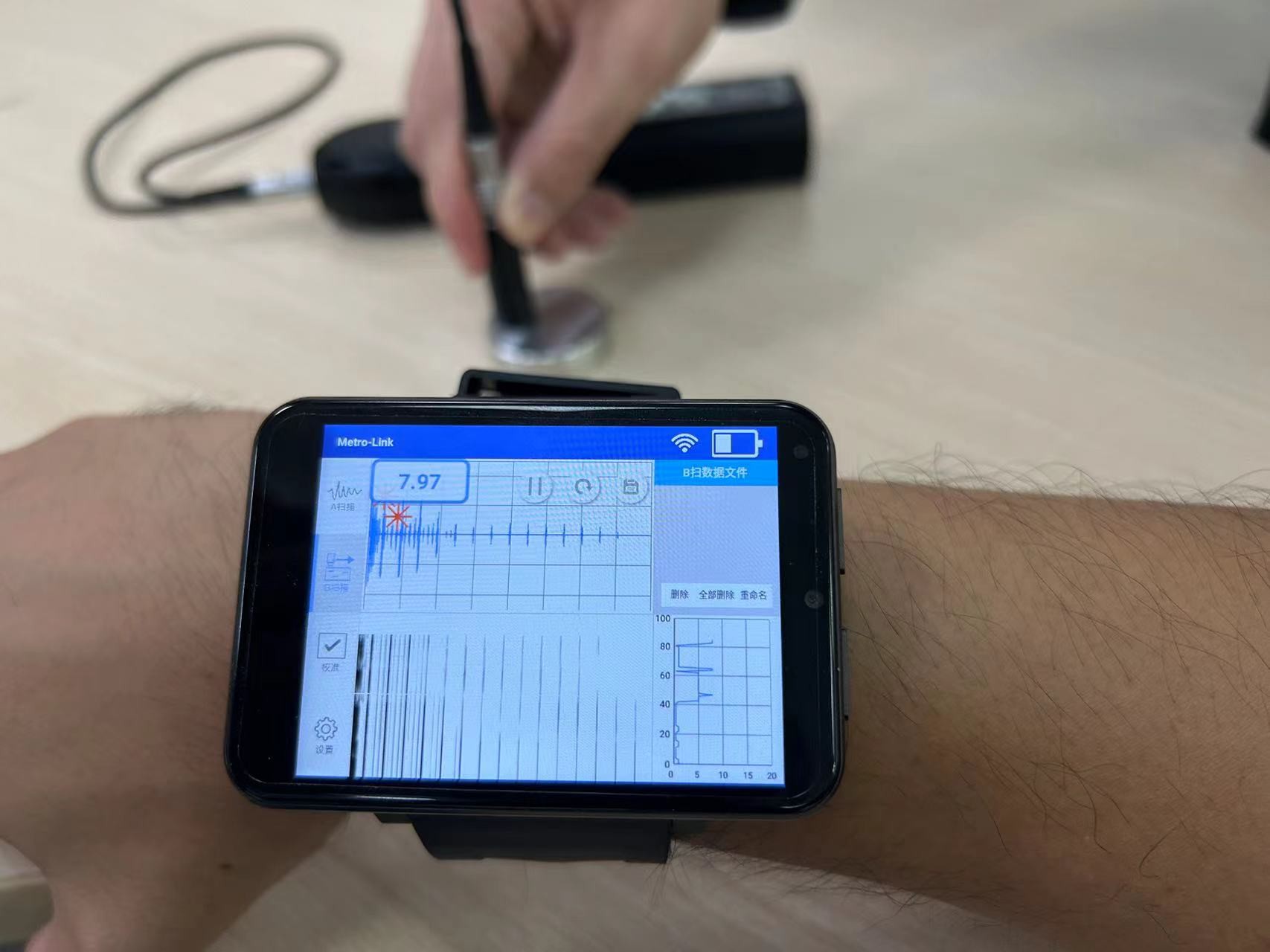 A Scan B Scan EMAT Air Coupling Ultrasonic Thickness Gauge With High ...